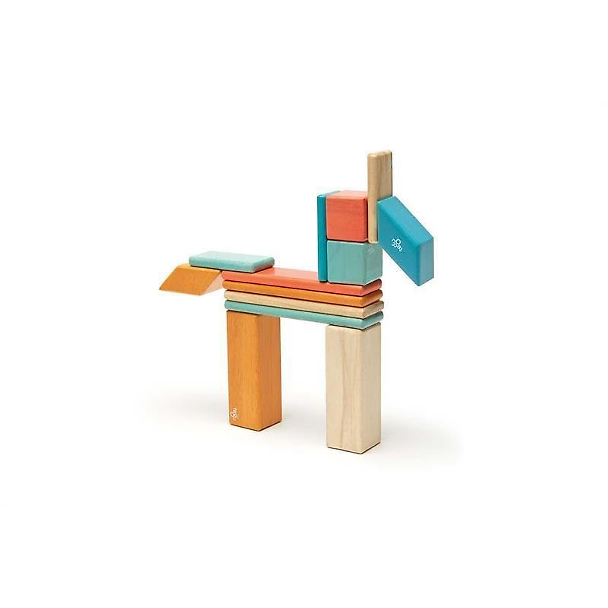 14 Piece Tegu Magnetic Wooden Block Set, Sunset
