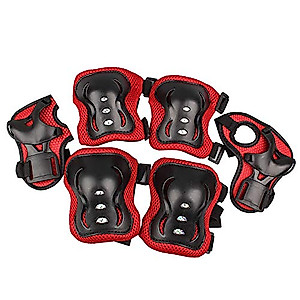 Kids helmet and Knee Pads Elbow Pads Kids Skateboarding Protective Gear Set Roller Skate Scooter Cycling BMX Bike Riding Helmet and Pads with carry bag