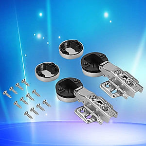 2Pcs Door Hinge,Folded Rounded Radius Interior Door Hinges Rounded Matte Door Hinges Radius Interior Flat Iron Residential Standard Bedroom Indoor for Doors Hardware Controls