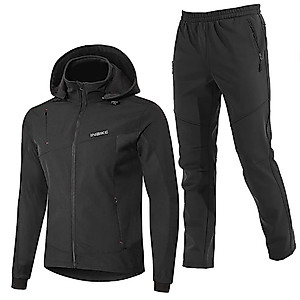 INBIKE Winter Running Jackets with Running Pants Cycling Hiking Jogging Thermal Set