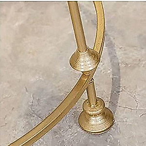 QQXX Freestanding Metal Clothes Rack,Modern Round Clothing Rack,Heavy-Duty Garment Rack with Top Shelf,Cloth Display Rack Hanger for Clothes Store Bedroom Multi-Purpose Hanging Rod Shelf