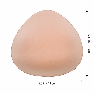 SAFIGLE Protector Triangular Sponge Prosthetic Silicone Forms Bra Inserts for