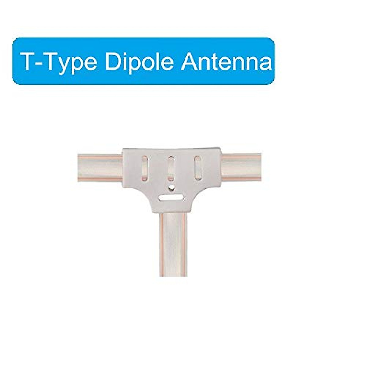 Ancable 300 Ohm FM Antenna T Shape Dipole Radio Ant with Spade Terminal for Yamaha Sharp JVC Denon Marantz Vintage Stereo Tuner Receiver