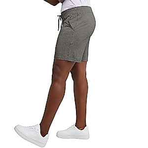 Hanes Women's Jersey Pocket Short with Outside Drawcord