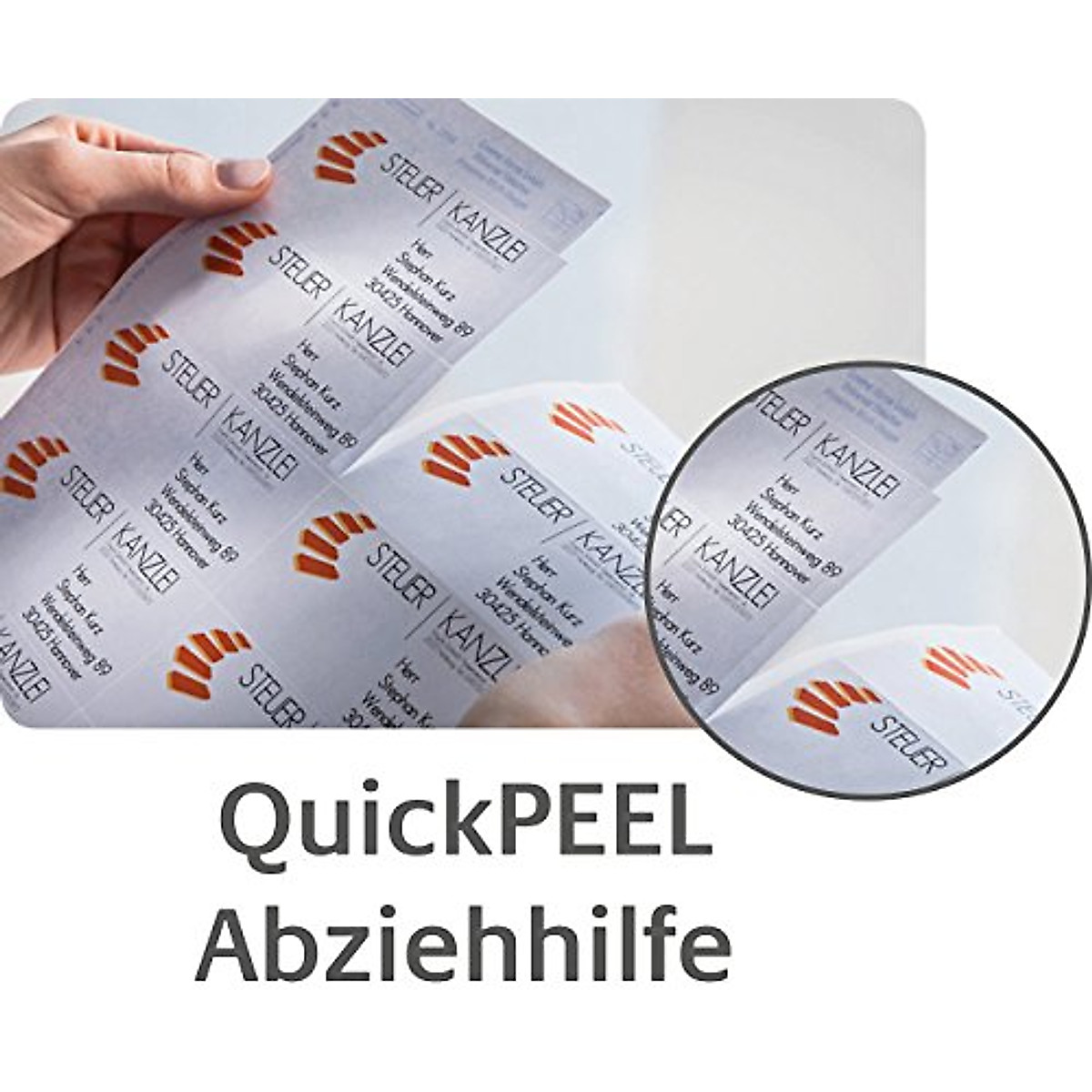 Avery Zweckform 6170 Labels 64 x 36 mm Quick-Peel 25 Sheets