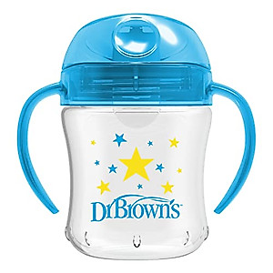 Dr. Brown's Polypropylene (PP) Transition Sippy Cup with Soft Spout - Blue - 6oz - 6m+