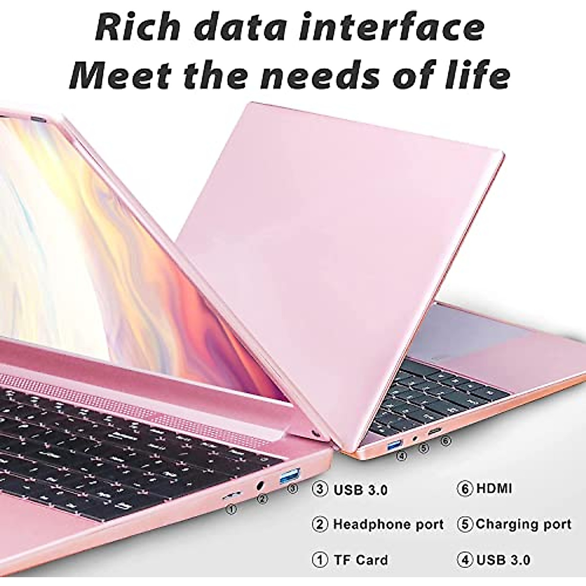 Svikou 15.6 inch IPS FHD Large Screen high Performance Laptop high Speed CPU celeron J4125(4core)/DDR4 16G +512GB SSD Luminous Keyboard/HDMI/High Capacity Battery Win 11 Notebook Laptop (SSD:512GB)