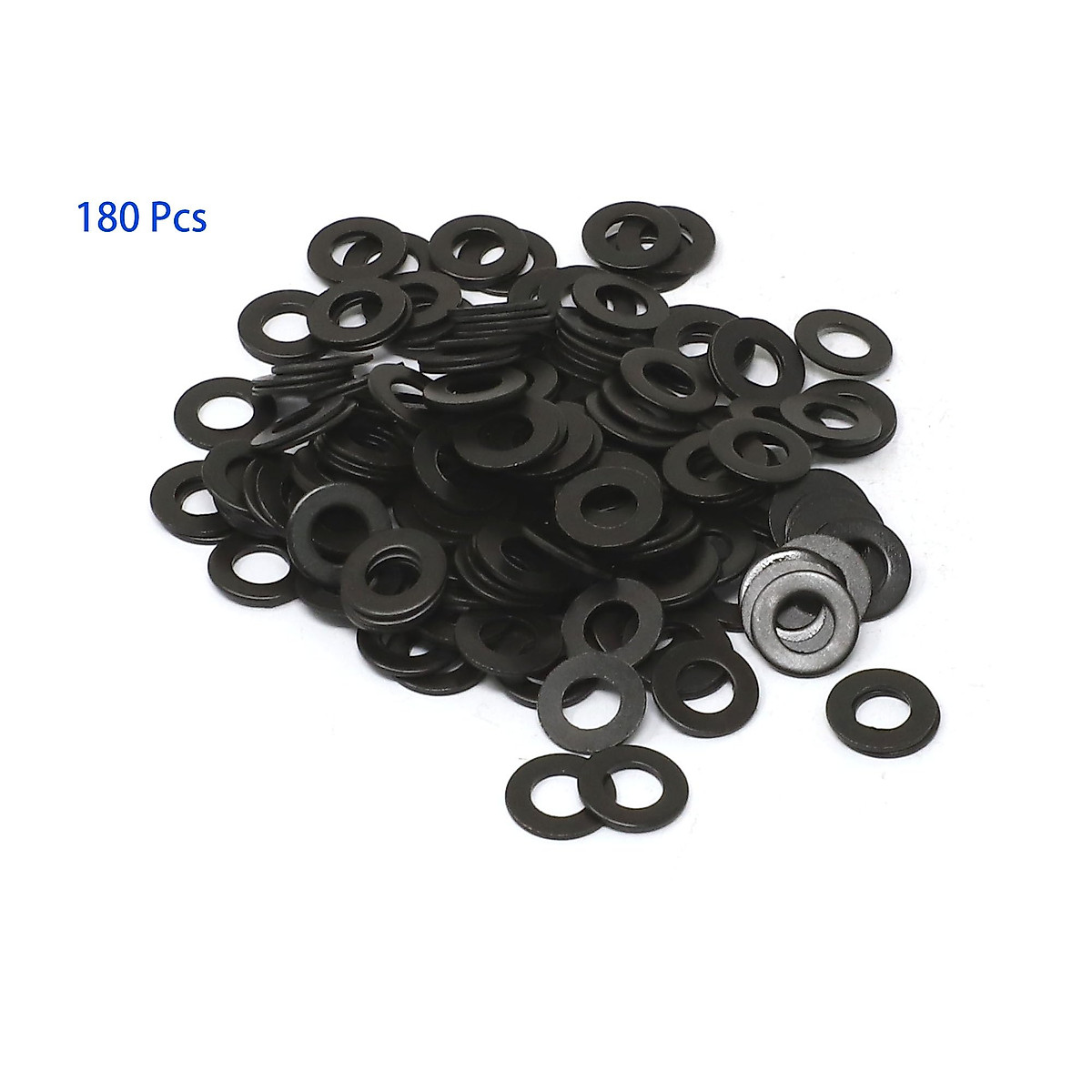 iexcell 540 Pcs M5 x 6/8/10/12/14/16/20/25/30 Alloy Steel 12.9 Grade Hex Socket Head Cap Screws Bolts Hex Nuts Washers Assortment Kit, Black Oxide Finish