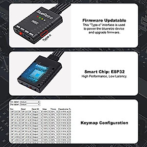 RetroScaler Wireless Controller Adapter - Bluetooth Controller Adapter for NGC Game Console, Compatible with PS3/PS4/PS5, Xbox One S, Series X/S, Switch Pro, Video Game Converter to NGC System