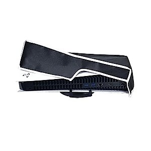 Horizontal Dust Cover for PS5 Console. EMiEN Oxford Fabric Anti-Scratch Waterproof Dust Guard with Back Cable Port for Sony Playstation 5 Console Digital & Disk Version