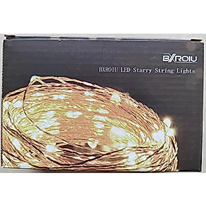 2 x Fairy Lights Battery Operated,Silver Wire Chains 8 Mode 16Ft/5Meter 50 LEDs Timer String Lights with Remote Control for Bedroom Christmas Party Wedding Decoration(warm white)