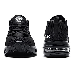 HuJAT Women’s Air Running Shoes Walking Tennis Fashion Sneakers Casual Comfortable Breathable Jogging Shoes Black