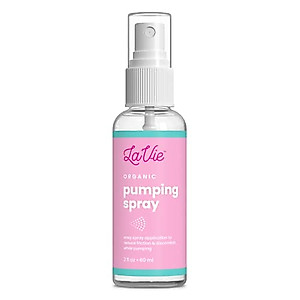 The LaVie 2oz Organic Pumping Spray with Pumping Bra for Handsfree Breastfeeding, Nursing or Pumping, Essential Support for Clogged Ducts, Mastitis, and Engorgement