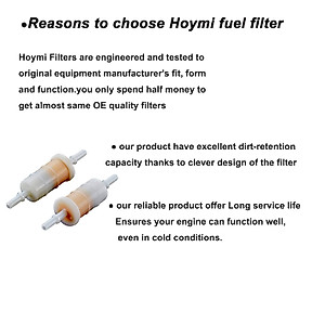 HOYMI 879885Q 5/16" Quicksilver in-line Fuel filter For Mercury Mariner 4-Stroke Outboard 35-879885T 35-879885Q 18-7718 Fits 40 50 60 75 115 135-300HP Verado