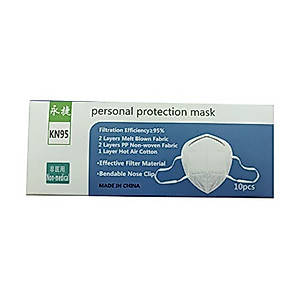 KN95 Face Mask, Pack of 10 Masks, White