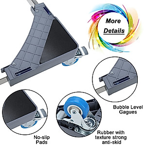 Artilife Adjustable Mobile Base,Multi-functional Movable Base with 4 Single Wheels 4 Feet for Washing Machine,Dryer and Refrigerator