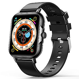 Baometi 1.81'' with Smart Watch(Answer/Make Calls)，Full Touch Smartwatch for Women Men， Android Smart Watch for iPhone Compatible，Multiple Sports Mode Activity