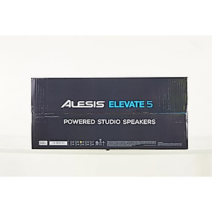 Alesis Elevate 5 MKII | Powered Desktop Studio Speakers for Home Studios/Video-Editing/Gaming and Mobile Devices