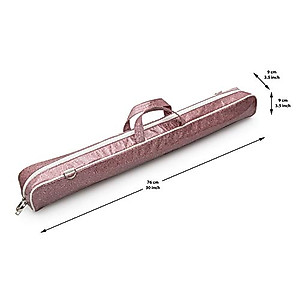 Magerdy Fields - Twirling Baton Case - with Adjustable Shoulder Strap - 30 Inch Pink Sparkle Baton Bag - majorette baton bag - girl batons for twirling
