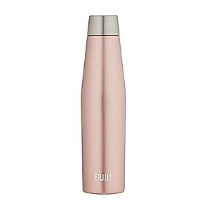 BUILT 18-Ounce Apex Perfect Seal Double Wall Vacuum Insulated Water Bottle Rose Gold 5233259