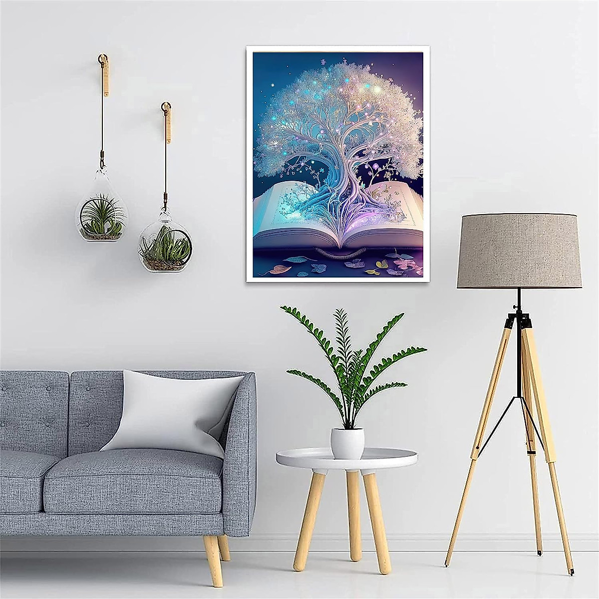 Eiazuiks Diamond Painting Kits for Adults, Tree 5D DIY Diamond Art Kits Full Drill Diamond Dots for Gift Wall Decor and Relaxation Gem Arts 12x16 inch