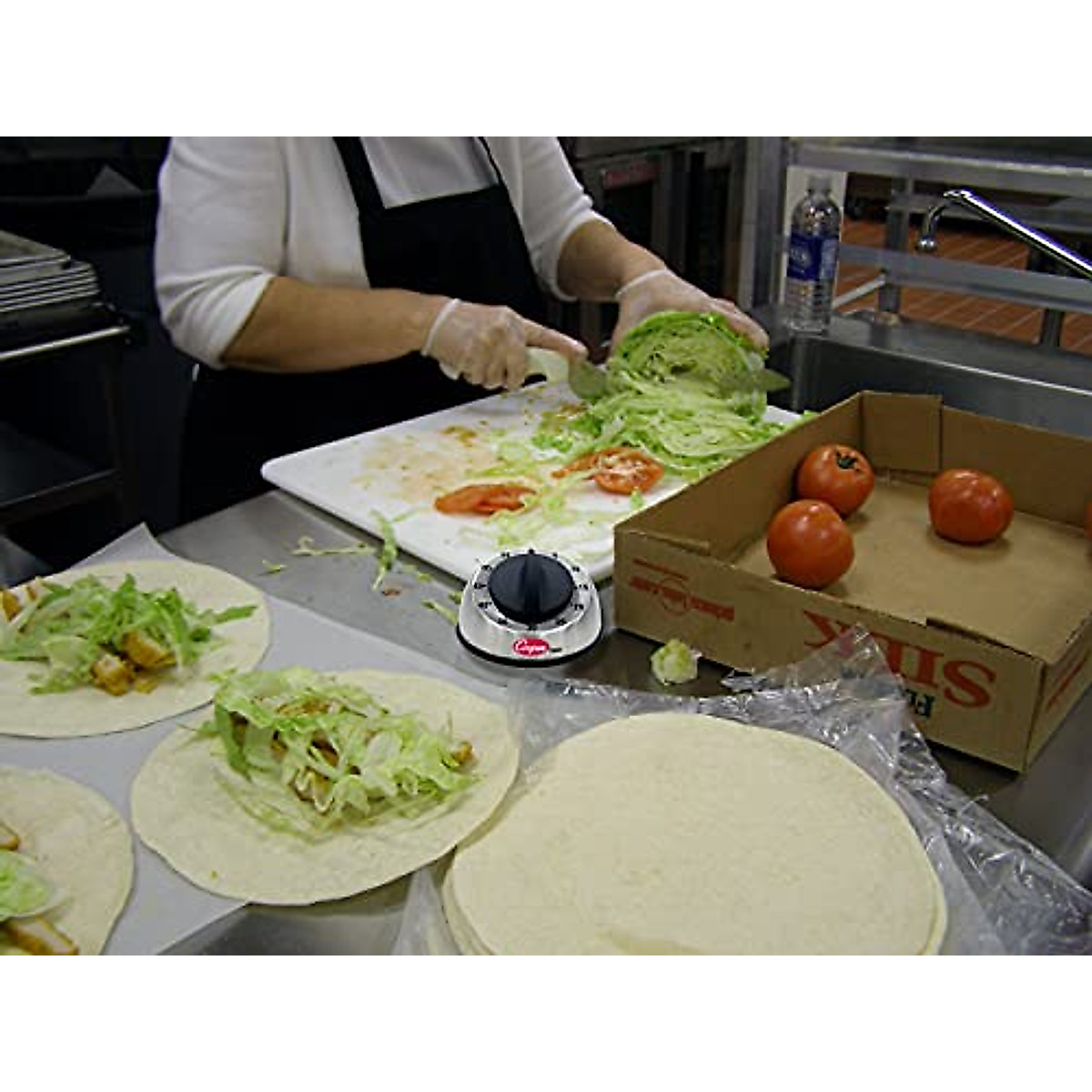 Cooper-Atkins TM60-0-8 Stainless Steel Long Ring 60 Minute Mechanical Timer, 0 to 60 Minutes Unit Range