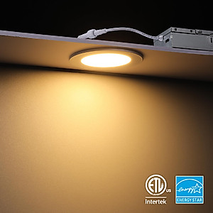 TORCHSTAR 16-Pack Ultra-Thin LED Recessed Lighting 4 Inch 5CCT with Junction Box, Aluminum, 2700K-5000K Selectable, 10W Dimmable Slim LED Downlight, 700LM High Brightness, ETL & Energy Star