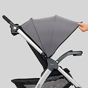 Chicco Bravo 3-in-1 Trio Travel System, Quick-Fold Car Seat and Stroller Combo with KeyFit 30 for Infant | Brooklyn/Navy