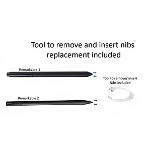 16X Nibs Tips Refill Replacmenet for Marker Remarkable 2 Stylus Tablet Pen Standard Hard Soft Tips