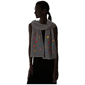 Karl Lagerfeld Paris womens Accessories Scarf,Heathered Granite,ONE SIZE