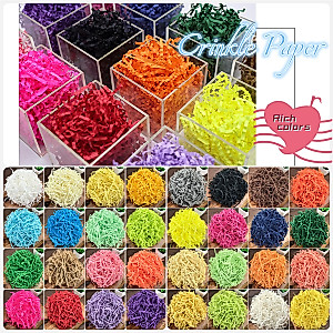 Mysj 3LB Crinkle Cut Paper Shred Filler for Gift Basket Box,Shredded Paper grass for handmade event material,Gift Wrapping Filling Thanksgiving,Easter,Birthdays (Black)