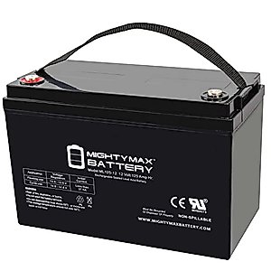 Mighty Max Battery ML125-12 - 12 Volt 125 AH, Internal Thread (INT) Terminal, Rechargeable SLA AGM Battery