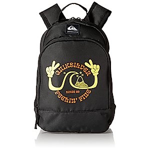 Quiksilver Boys' Chompine Everyday Backpack, Black/RED, 1SZ