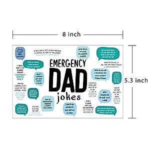 OJsensai Joke Fathers Day Card for Dad, Birthday Card for Dad, Emergency Extra Funny Joker Greeting Card for the Father's Day Gifts, Variety Joke Card for Father, Fathers Day Card from Daughter