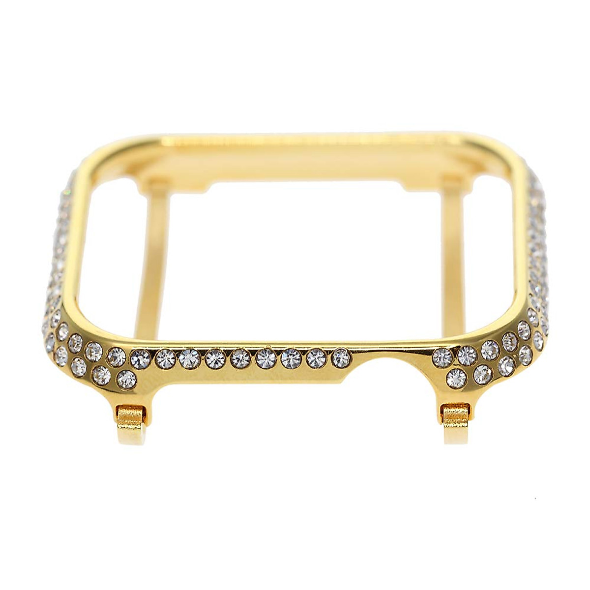 HJINVIGOUR Bling Luxury Rhinestone Crystal Diamond Protective Cover Case Bezel Compatible Apple Watch Series 4 5 6 SE 40mm 44mm Series 3 2 1 38mm 42mm