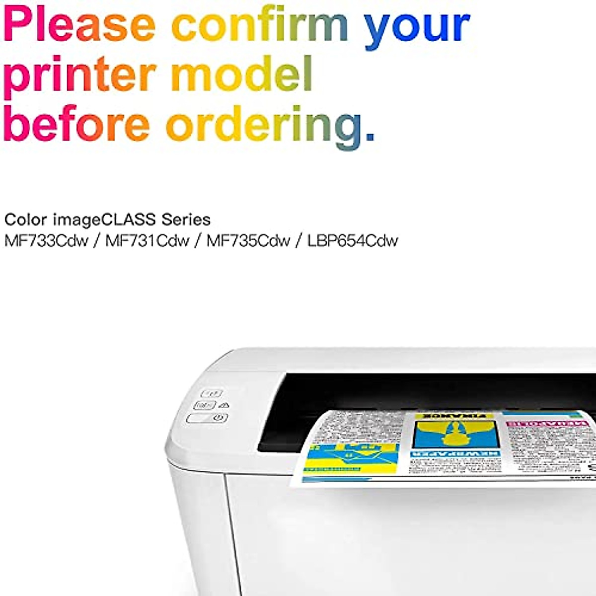 Uniwork Compatible Toner Cartridge Replacement for Canon 046 46H CRG-046 for Color ImageCLASS Laserjet MF733Cdw MF731Cdw MF735Cdw LBP654Cdw Printer Tray (Black, Cyan, Magenta, Yellow)