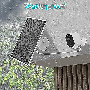 Solar Panel Charger for Arlo Camera, Power Compatible with Pro 4, Arlo Pro 5S, Pro 3, Floodlight, Ultra 2, and Ultra Cameras, 13ft/4m Cable, 6V4.5W, 2PCs