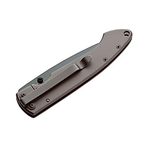 Boker Plus 01BO035 Anti-MC Folding Knife with 3-1/4 in. Straight Edge Blade, Titanium, Black, One Size