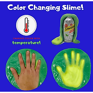 Ultimate Slime Kit - 10 Slimy Experiments | Make Glow-in-The-Dark, Clear, Color-Shift, Bounce, & Other Cool Slimes | Fun STEM & Science Activity Kit Gift for Kids & Teens