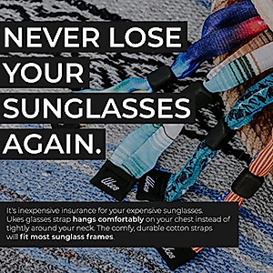 Ukes Premium Sunglass Strap - Durable & Soft Glasses Strap Designed with Cotton Material - Secure fit for Your Glasses and Eyewear. (The Aztecs)
