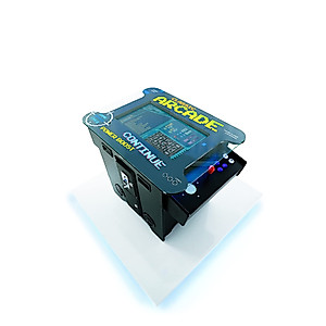 Creative Arcades Full Size Commercial Grade Cocktail Arcade Machine | 2 Player | 412 Games | 22" LCD Screen | Square Glass Top | LED | 2 Sanwa Joysticks | Trackball | 2 Stools | 3 Year Warranty