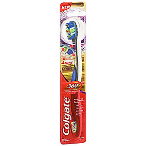 Colgate Total 360 4 Zone Whole Mouth Clean Manual Toothbrush, Soft