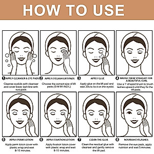 LENAJO Lash Lift kit and Black kit, Eyelash and Eyebrow Perm kit, Brow Lamination Kit, Mascara, Professional Semi-Permanent Curling Eyelash Perm Kit, Instant Lifting & Black Coloring, Salon & Home Use