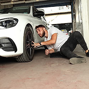 Kneeling Pad Comfort Memory Foam - Extra Thick Knee Cushion Floor Sitting for Work, Mechanics, Construction, Gardening, Yoga, Bath Kneeler for Baby Bath -Provide Support for Knees & Elevation (Black)