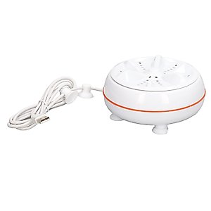Ultrasonic Turbine Washing Machine, 50 Seconds Reverse Clean Circle High Strength Torque Pulsator Mini Ultrasonic Washer for Home, Business, Travel, College Room, RV, Apartment