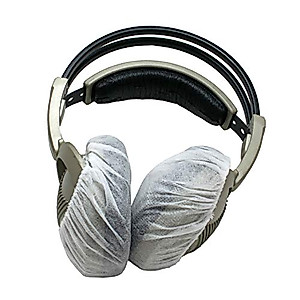 Large Stretchable Headphone Covers - White - Bag of 100 - fits Earmuff-Style Headphones
