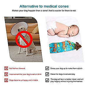 LovinPet Big Dog Jammies for Large Dogs: Lightweight Stretchy Knit Fabric Onesie, Sleeping Otters Print Dog Pajamas, UV Protection, Large Breed Dog Jammies, Pet PJ's/Large