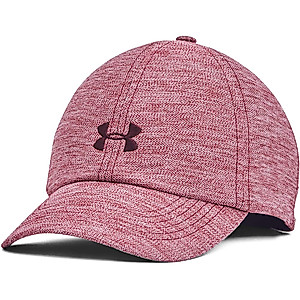 Under Armour Women's Heathered Play Up Cap, League Red (626)/Dark Maroon, One Size Fits All