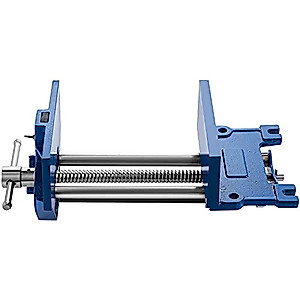 VEVOR Woodworking Vise, 9 Inch Woodworking Bench Vise Heavy-Duty Cast Iron Wood Working Vise, Quick Release Woodworker's Vise 10" Jaw Opening, Front Screw Vise for Woodworking, Cutting, and Drilling