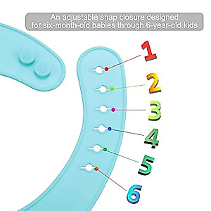 PandaEar 2 Pack Silicone Baby Bibs Super Thin Light Weight for Babies & Toddlers Feeding, Adjustable Silicone Bibs with Food Catcher Pocket, Waterproof, Soft, Unisex, Non Messy (Pink Grey)